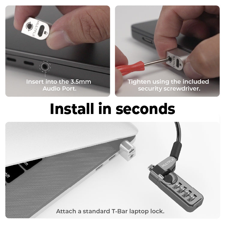 Anchor - Laptop Security Cable Lock Adapter – Multplx